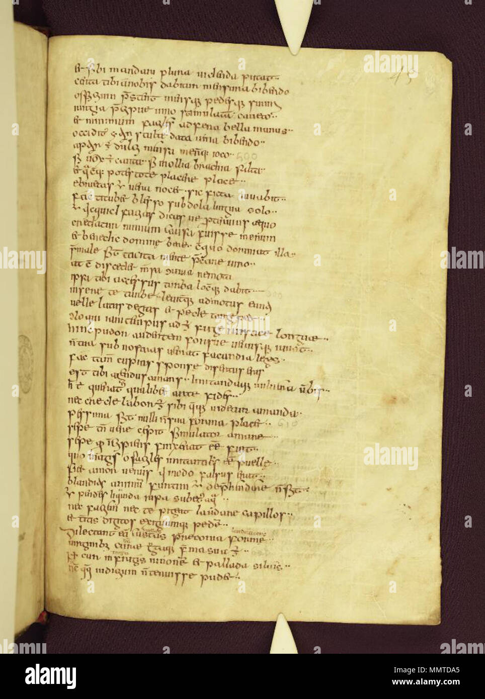 . 'St. Dunstan's Classbook': Eutyches, with Old Breton glosses, 9th ...