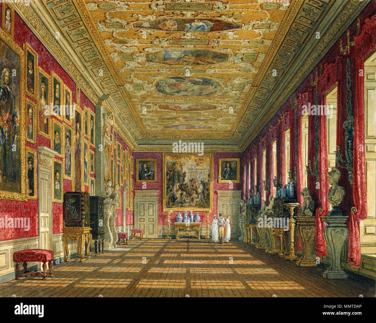 . English: A view of the King's Gallery at Kensington Palace The ...
