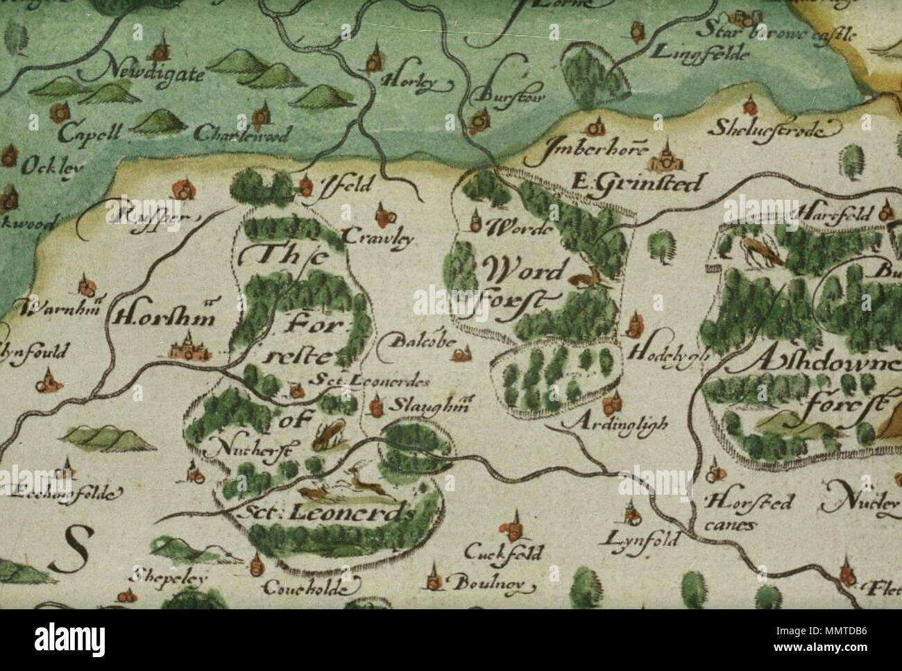 . From Atlas of the counties of England and Wales: 'Cantii, Southsexiae ...