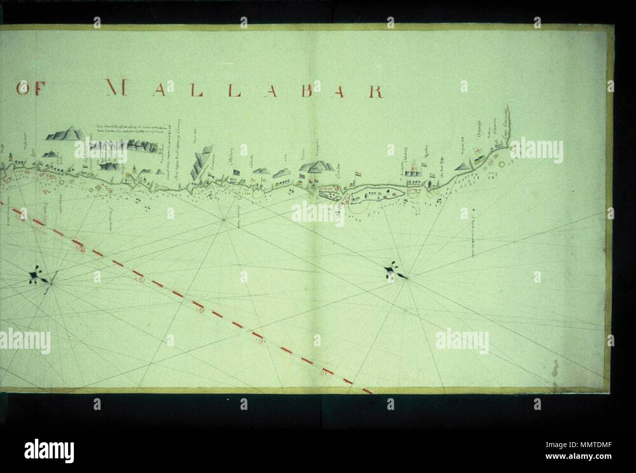 . West coast of India from Surat to Cape Comorin: lower half of the map ...