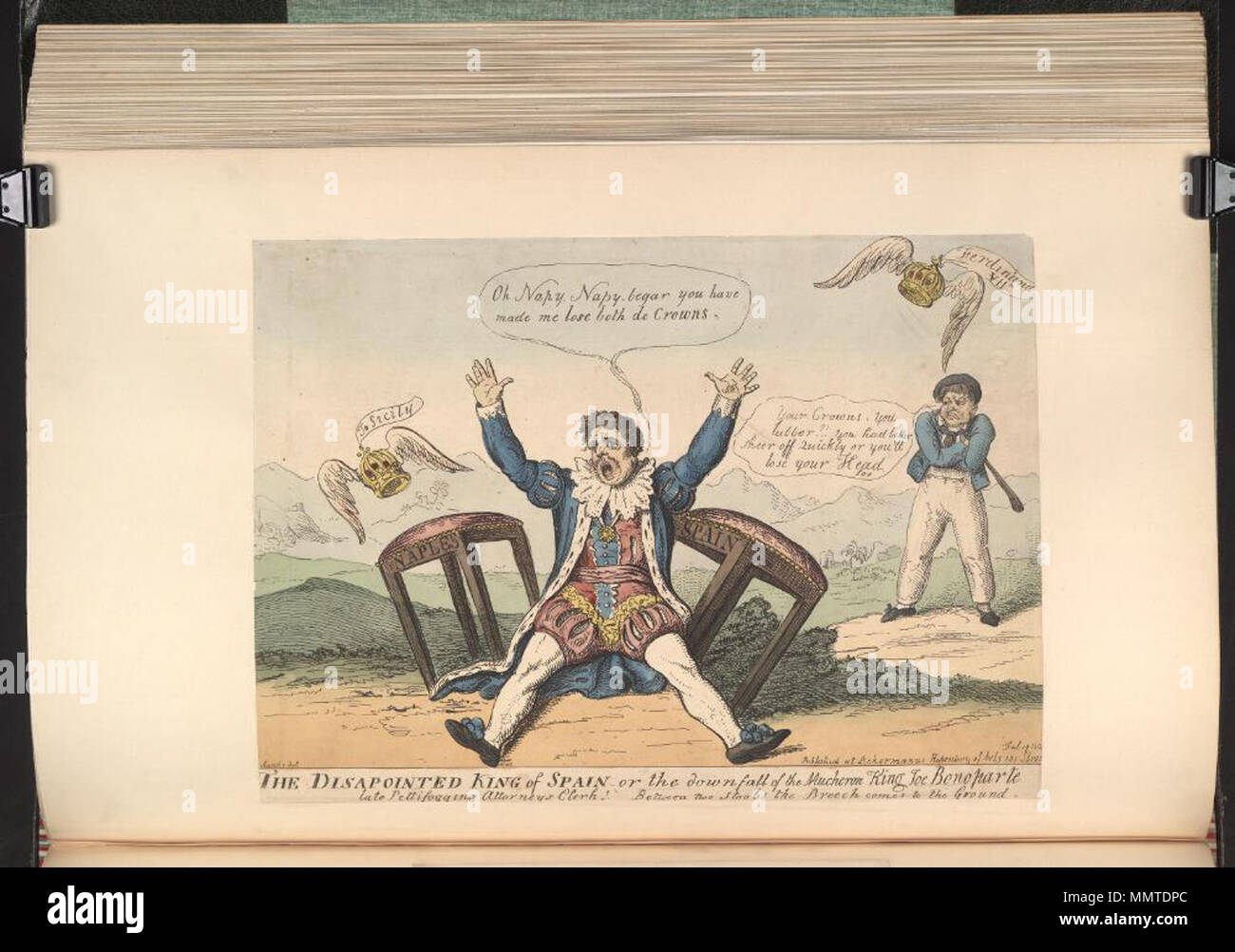 . Satire on the Peninsular war. (British political cartoon); Joseph ...