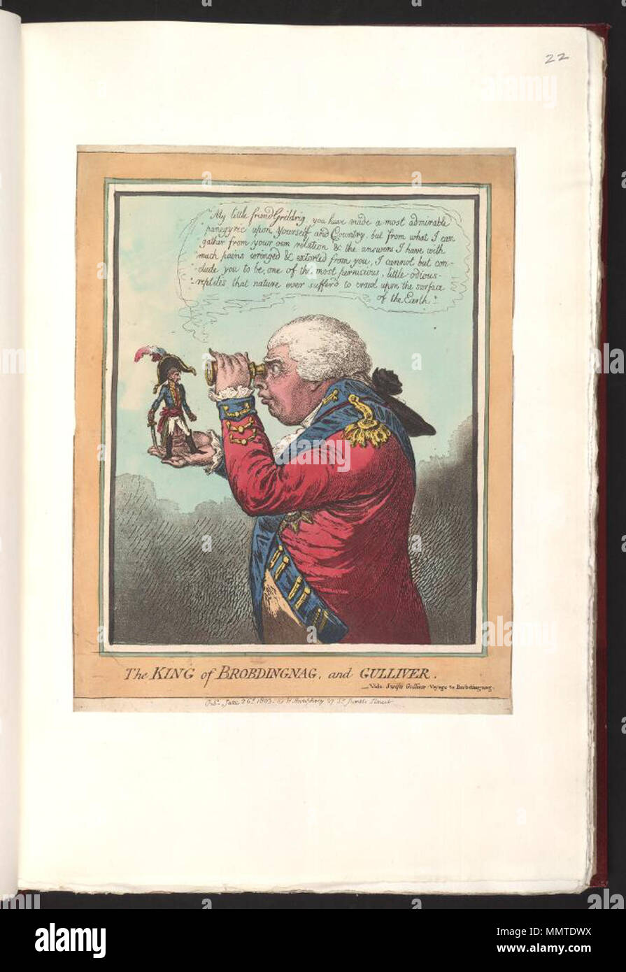King george iii cartoon hi-res stock photography and images - Alamy