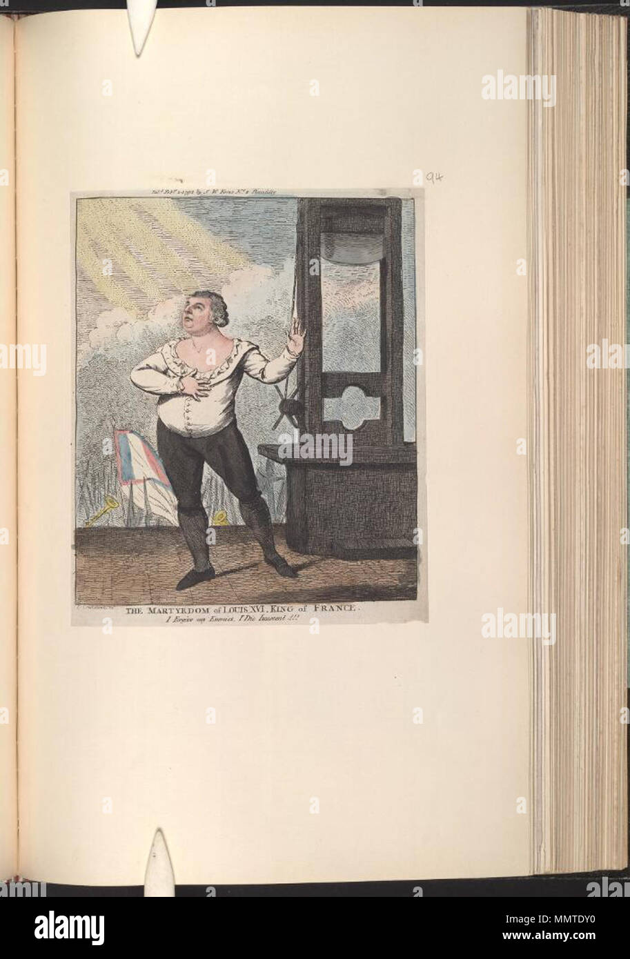 . Satire on the French Revolution. (British political cartoon); Louis ...