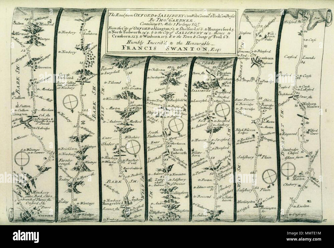 Map of gardner hi-res stock photography and images - Alamy