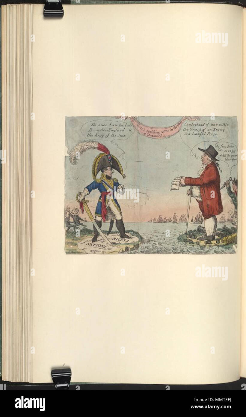 . Satire on the Napoleonic wars. (British political cartoon); Napoleon ...