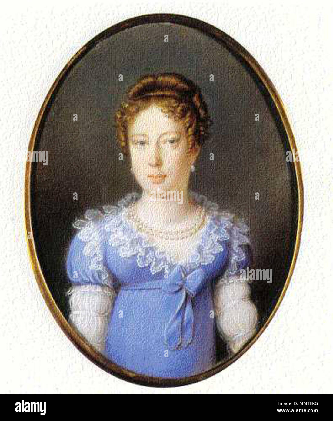 Portrait of Maria Leopoldina of Austria (1797-1826), Empress of Brazil ...