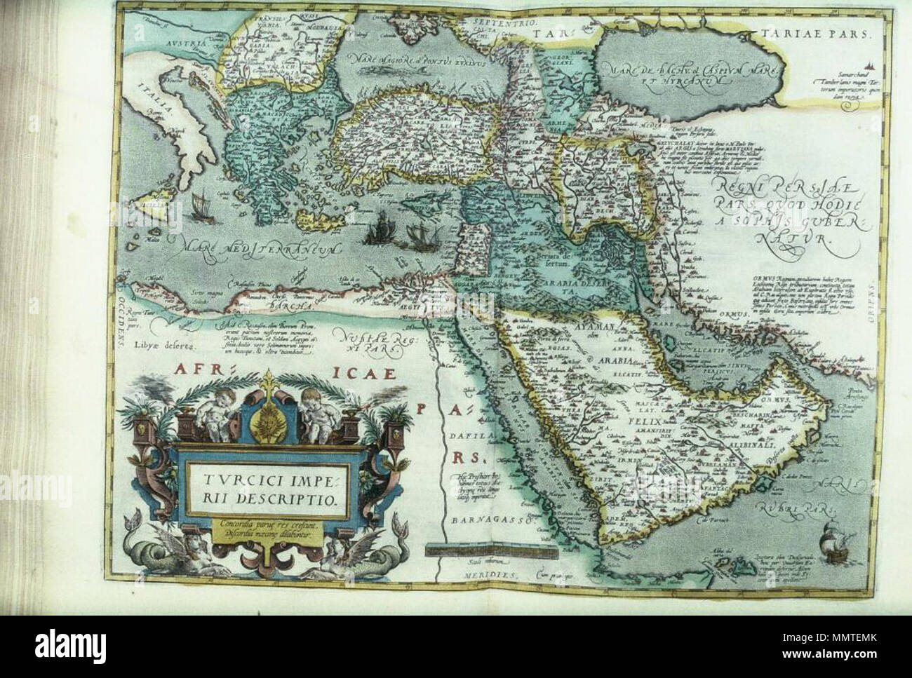 . Map from Ortelius' 8-sheet map of Asia, 1567, in Abraham Ortelius ...