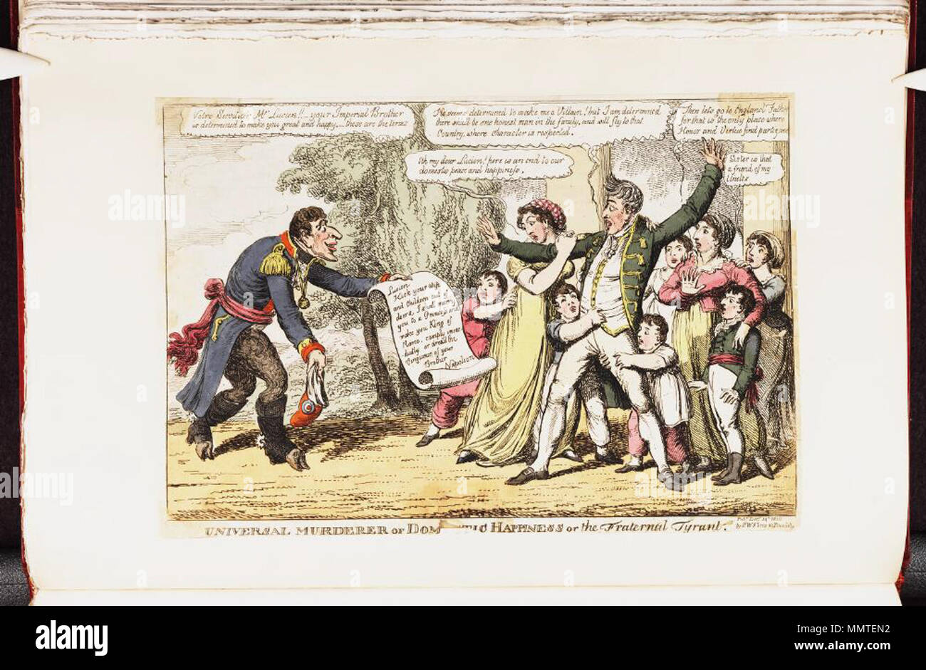 . Caricature of Napoleon I. (British political cartoon) Universal ...