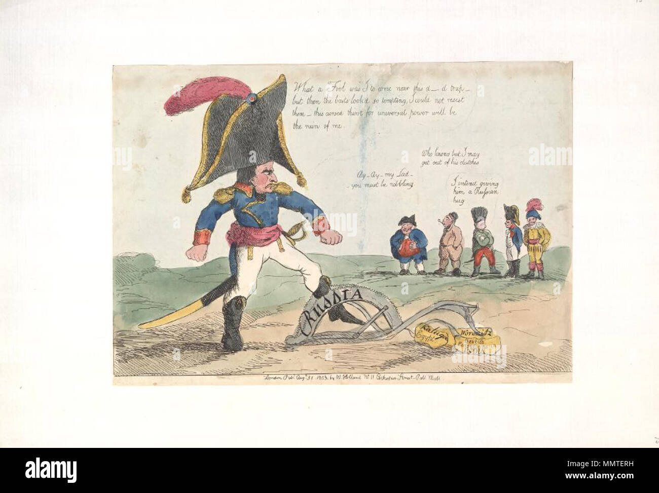 Napoleon Russia Political Cartoon