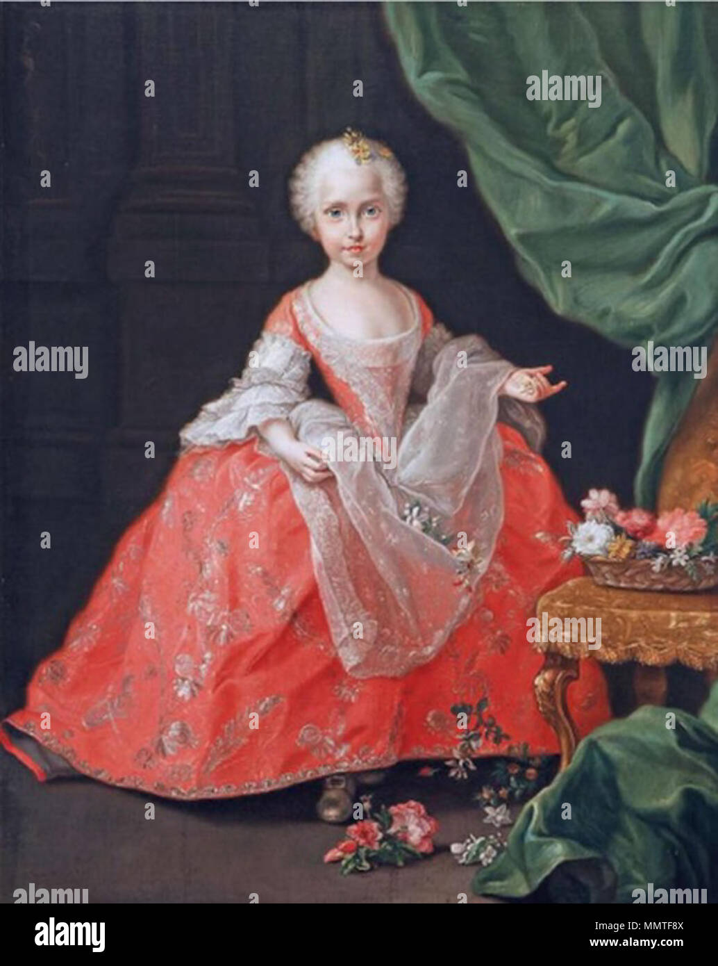 Portrait of Infanta Maria Josefa of Spain (1744-1801). circa 1748 ...