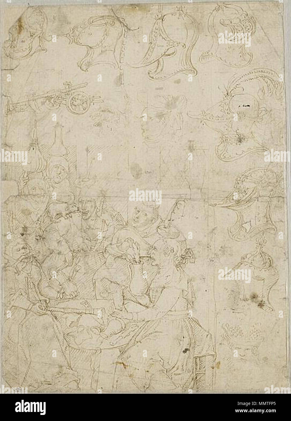 . Reverse of a two-sided drawing. For the front, see File:Bosch ...