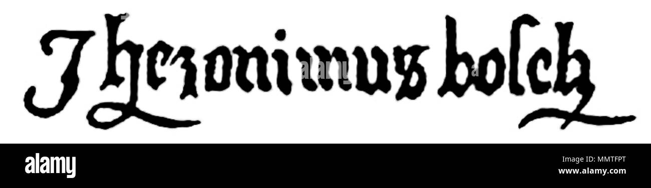 Hieronymus Bosch Signature