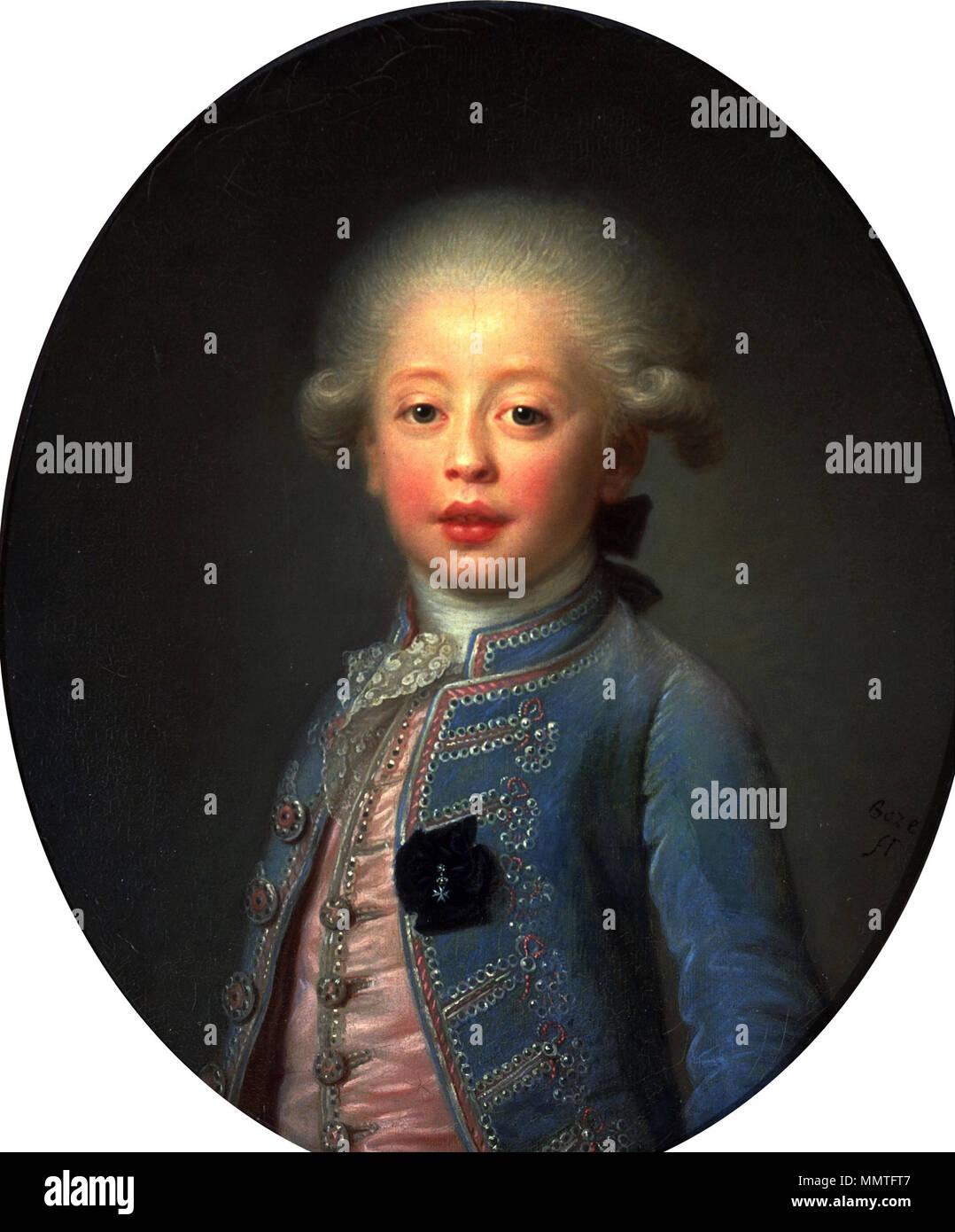 Portrait of Louis-Antoine de Bourbon, Duc d'Angouleme (1775-1844). 1785 ...