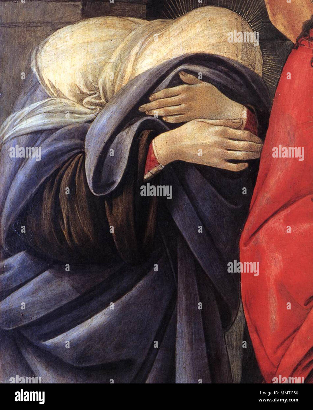Lamentation over the Dead Christ (detail). circa 1495. Sandro Botticelli - Lamentation over the ...