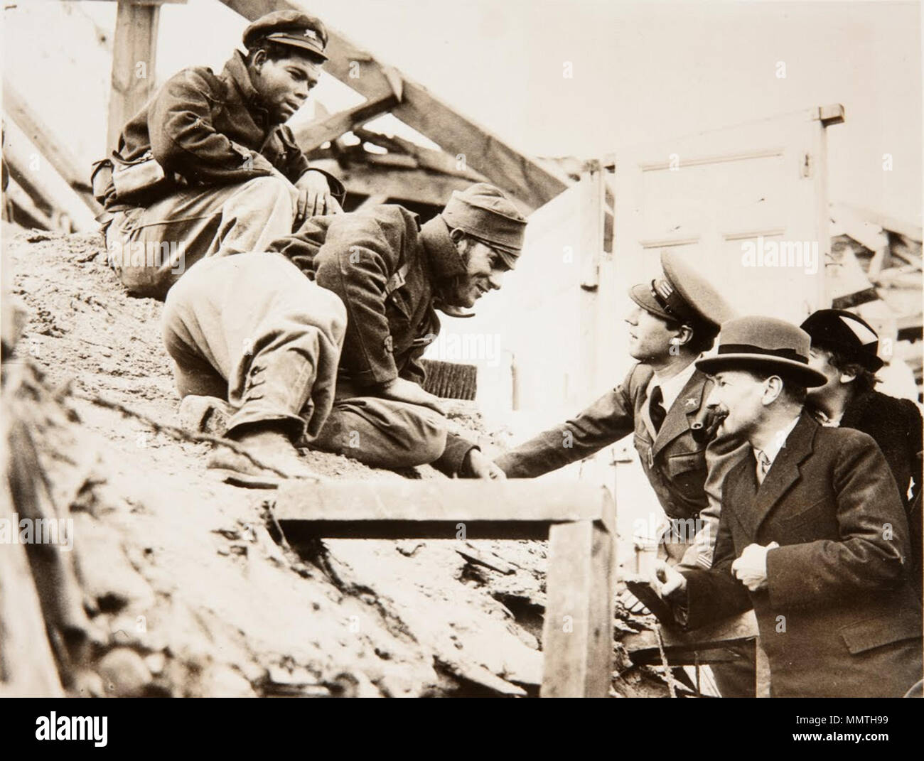 British Labor Leadermat, Madrid Front-Line Trenches, Madrid British ...