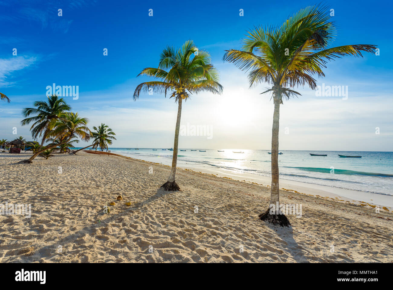 Paradise Beach also called Playa Paraiso at sunrise - beautiful and ...