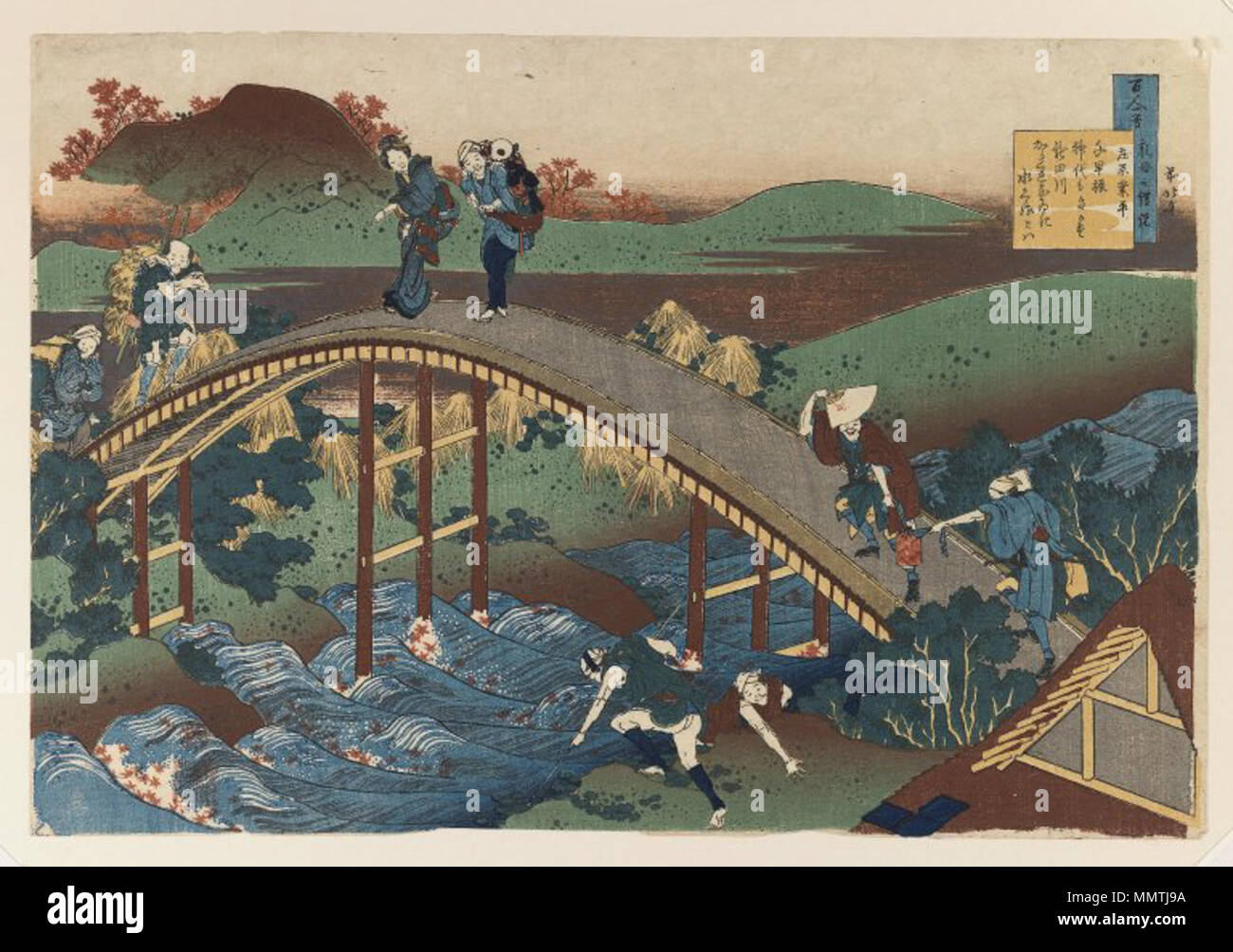 Illustration from The Hundred Poems Series. between 1800 and 1900 ...