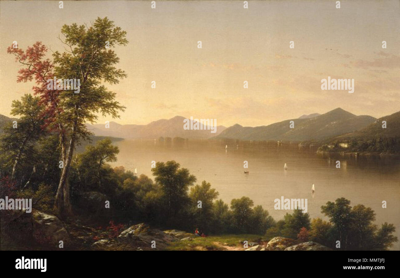 Lake George. circa 1857. Brooklyn Museum - Lake George - John William ...