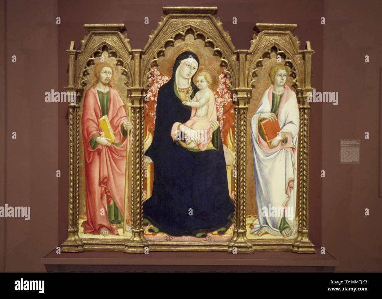 . altarpiece Madonna and Child with Saints James Major and John the ...