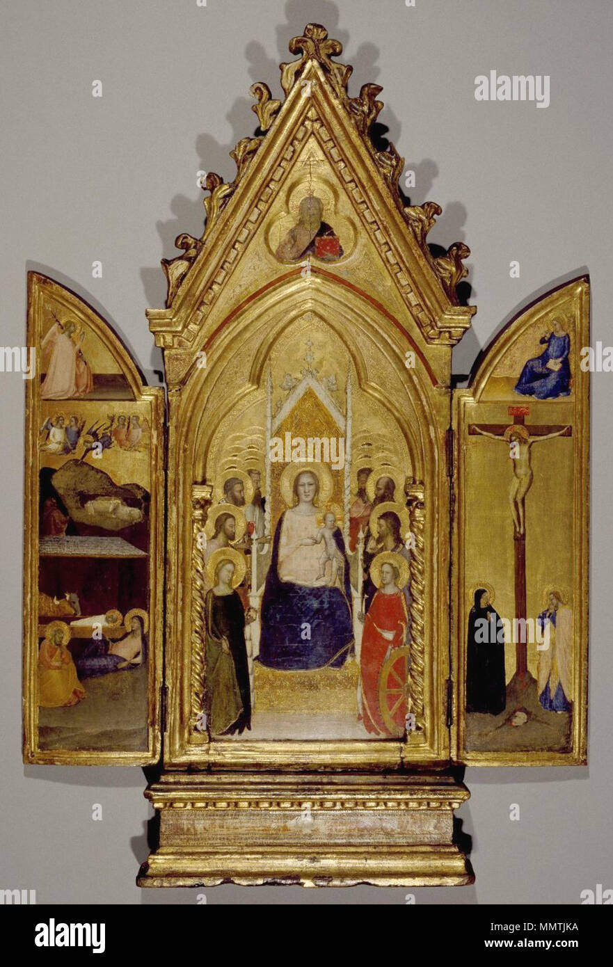 . This triptych, intended for private devotion, is the only complete work of this size that can ...