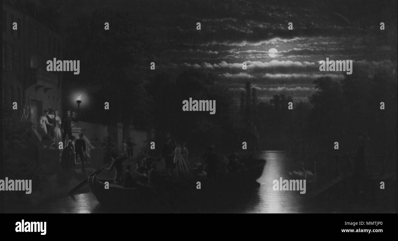 Moonlight Boating Party. circa 1876. Brooklyn Museum - Moonlight ...