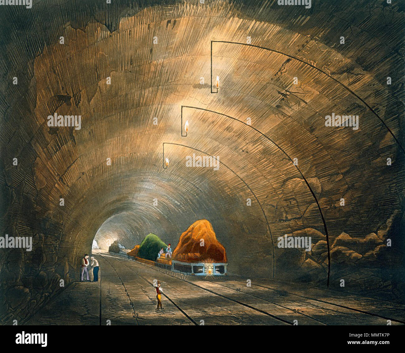 . English: The Wapping tunnel connecting the Liverpool and Manchester ...