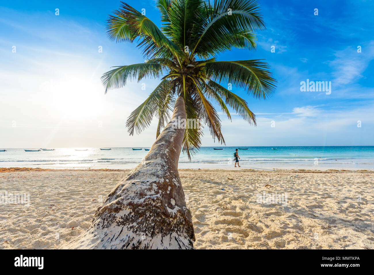 Paradise Beach also called Playa Paraiso at sunrise - beautiful and ...