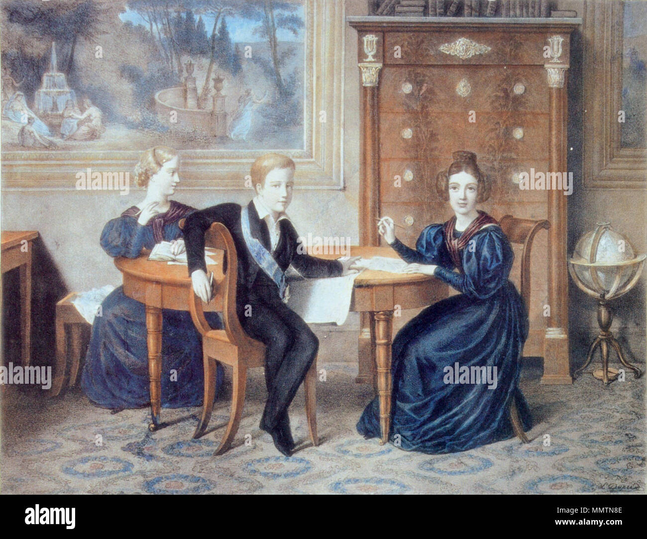. English: Emperor Pedro II of Brazil and his sisters Princesses ...