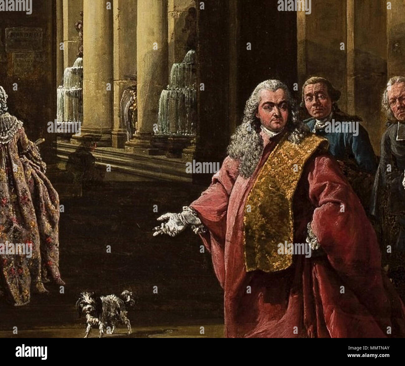 Self-portrait as Venetian ambassador (detail).. circa 1765. Bellotto ...