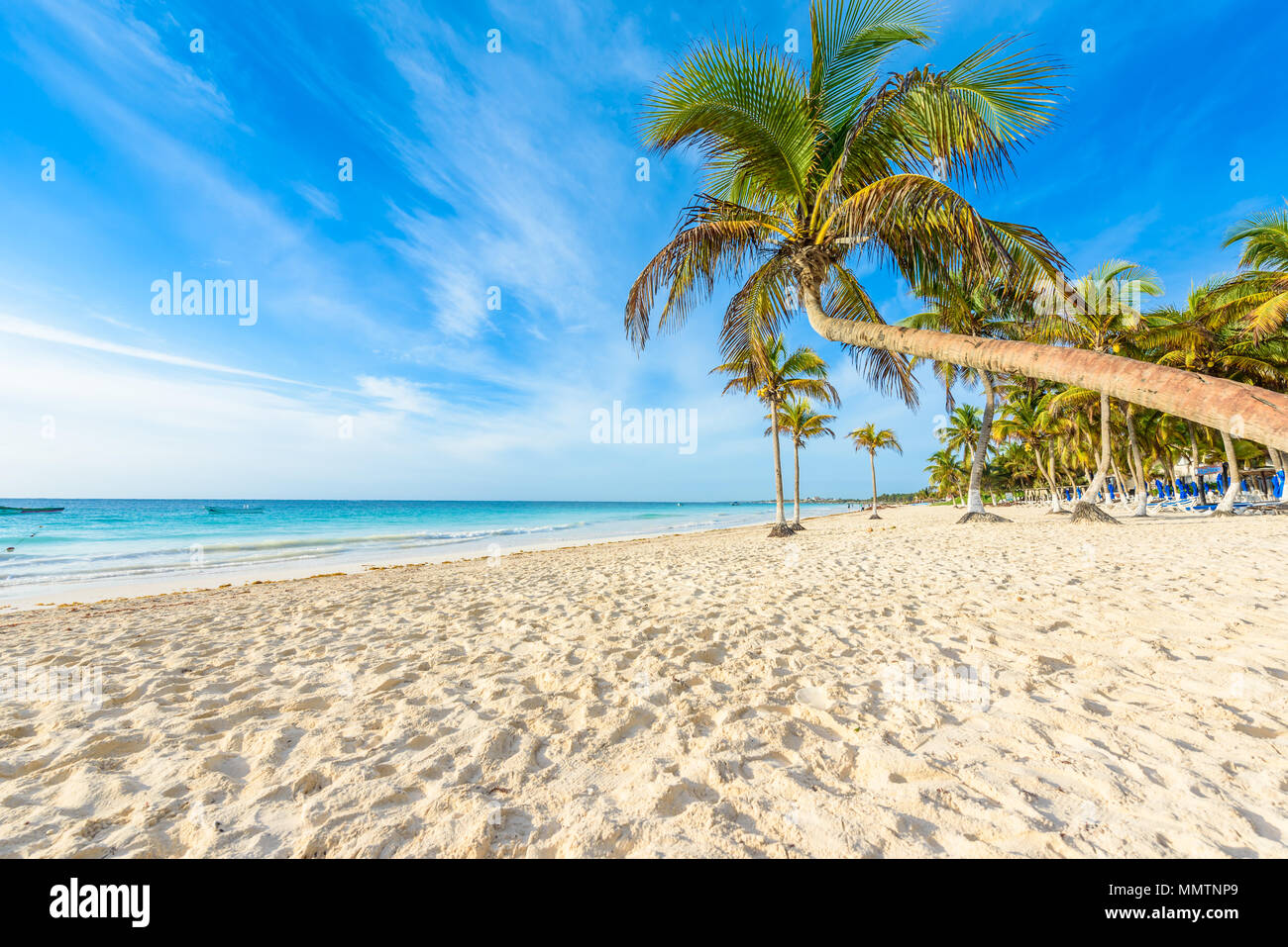 Paradise Beach also called Playa Paraiso at sunrise - beautiful and ...