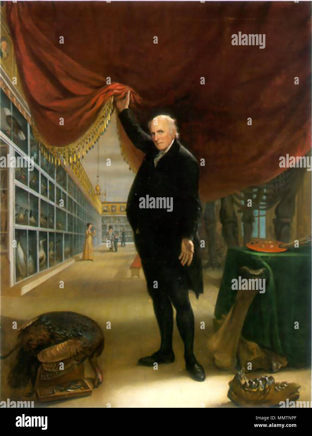 . Self-portrait The Artist in His Museum. 1822. C W Peale - The Artist ...