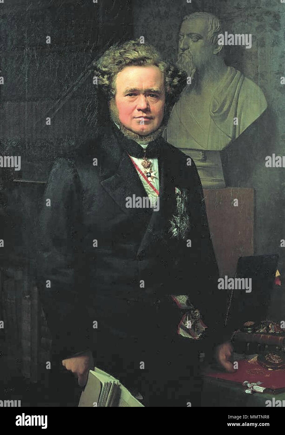 . English: Portrait of Carl Christian Hall (1812-1888) . 1864. C.C ...