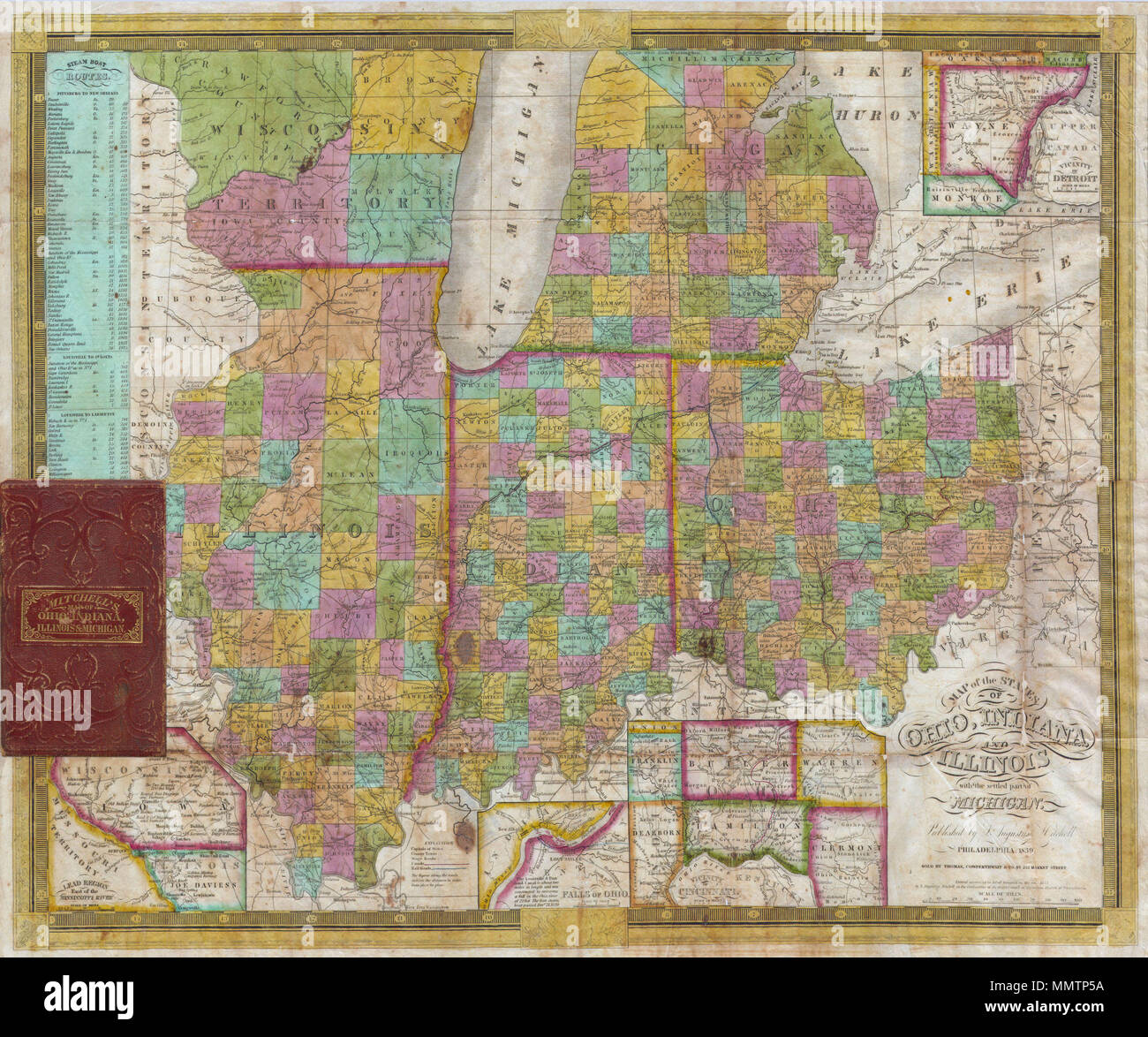 Map of lafayette hi-res stock photography and images - Alamy
