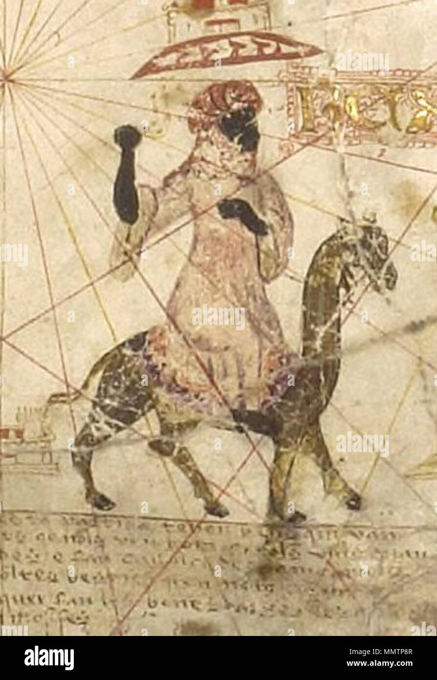 . Depiction of the 11th C. Almoravid general Abu Bakr ibn Umar ('Rex ...