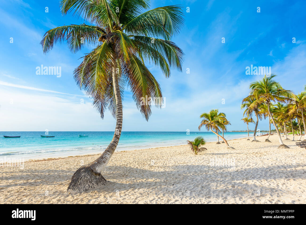 Paradise Beach also called Playa Paraiso at sunrise - beautiful and ...