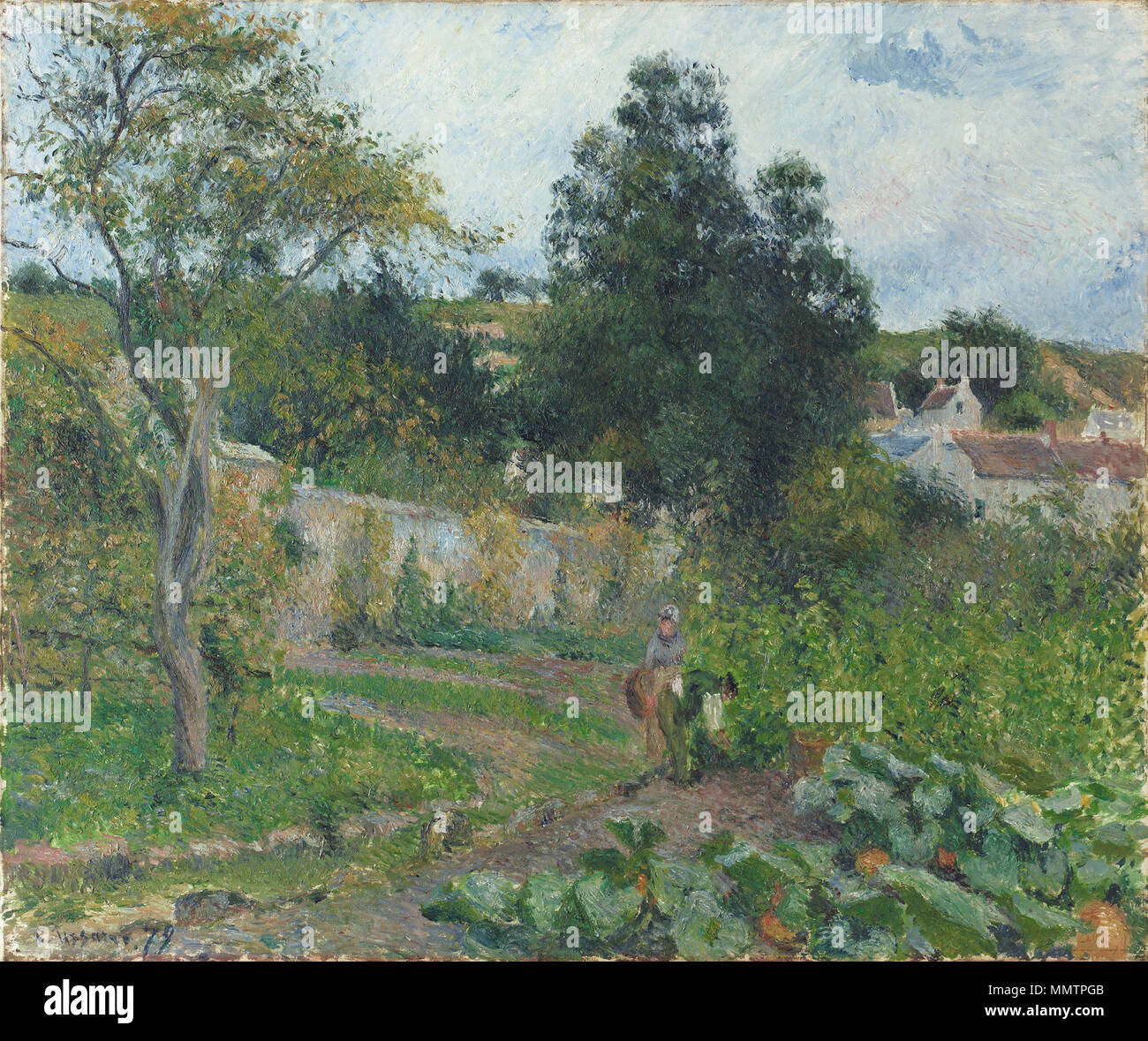 Camille Pissarro Jardin potager à l’Ermitage Pontoise Stock Photo - Alamy