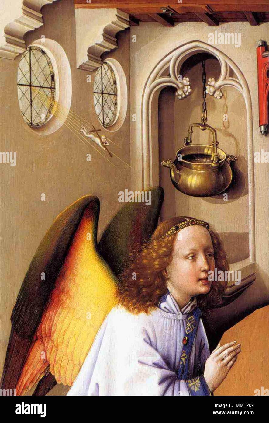 . English: The Mérode Altarpiece (Central panel) Oil on wood, 64,1 x ... . English: The Mérode Altarpiece (Central panel) Oil on wood, 64,1 x ...