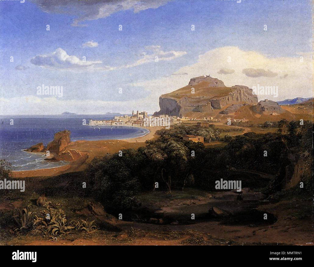 Cefalu. 1830. Carl Anton Joseph Rottmann - Cefalu - WGA20149 Stock ...