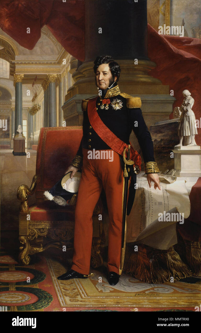 King of the french from 1830 to 1848 he was hi-res stock photography ...