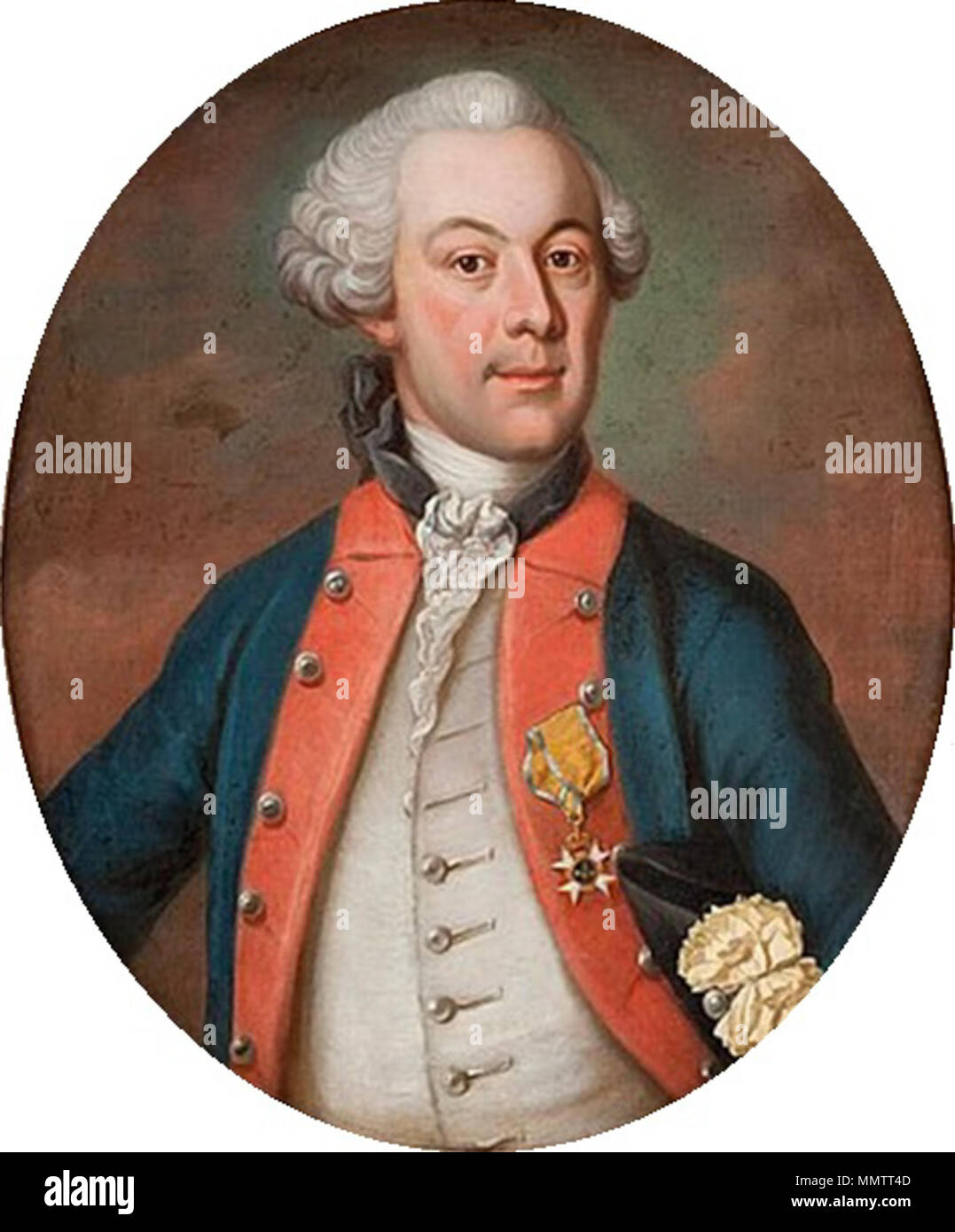 . Portrait of Carl Mauritz von Gertten (1731-1798) . 18th century. Carl ...