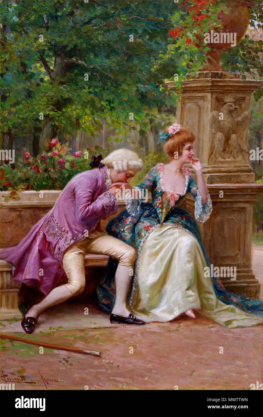 . An Amorous Advance . by 1908. Carlo Ferranti (1840-1908) Carlo ...