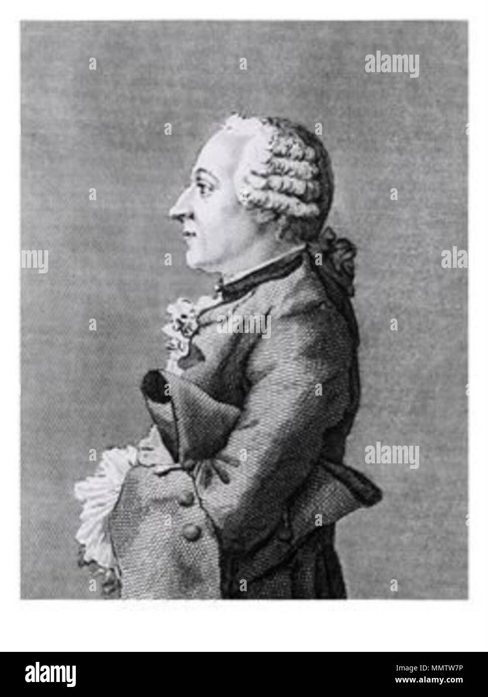 Portrait of Baron Friedrich Melchior Grimm. 1769. Carmontelle ...