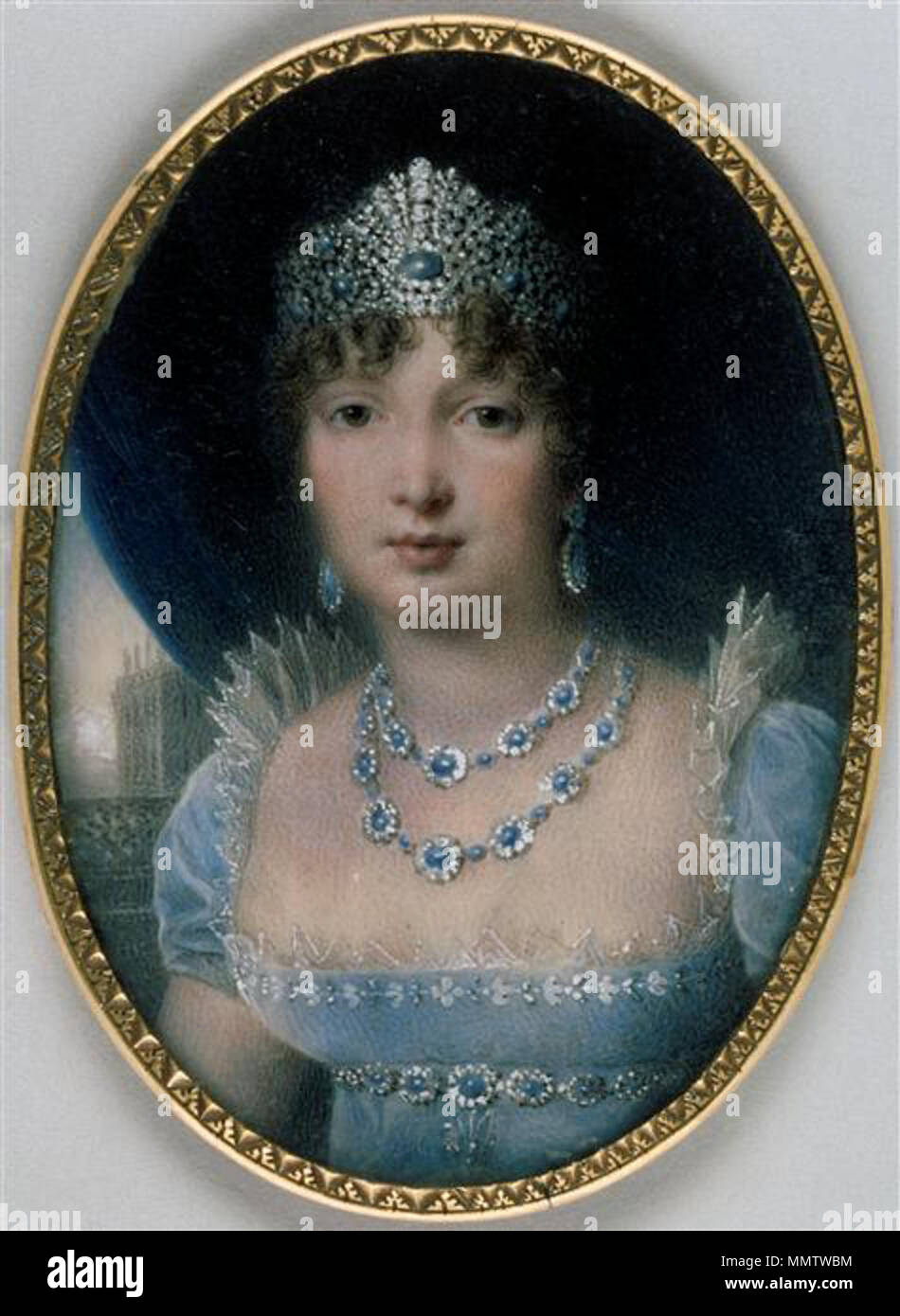 English: Portrait of Caroline Murat née Bonaparte (1782-1839) . early ...