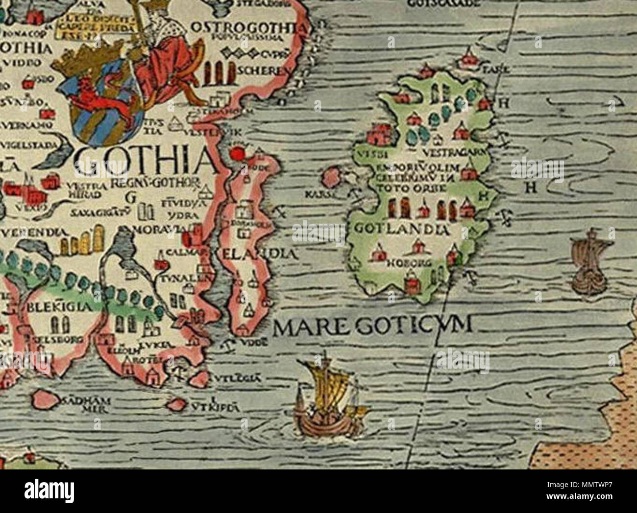 Olaus magnus carta marina hi-res stock photography and images - Alamy