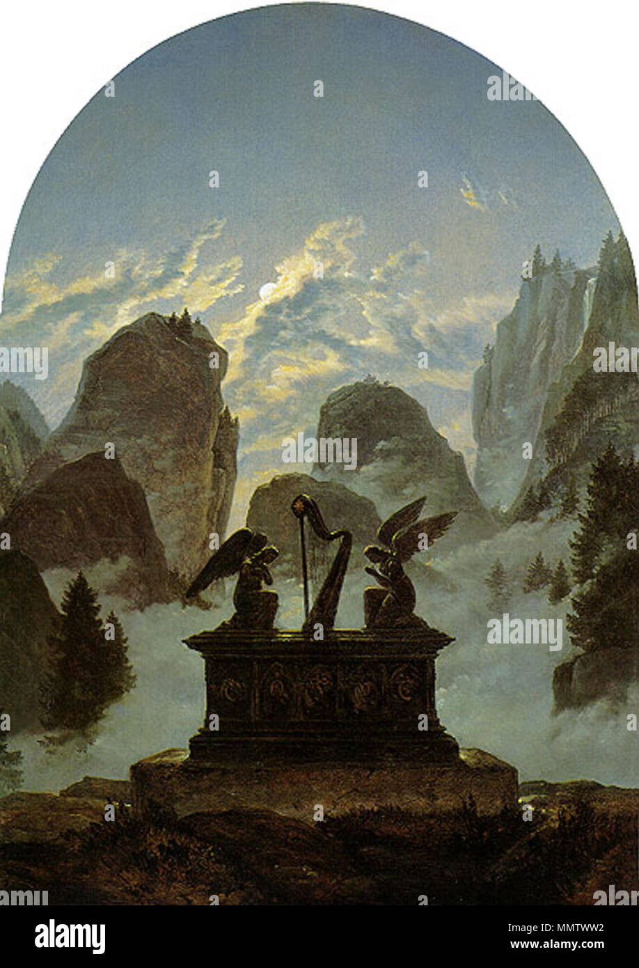 The Goethe Monument. 1832. MemorialMonumenttoGoethe1835 Stock Photo - Alamy