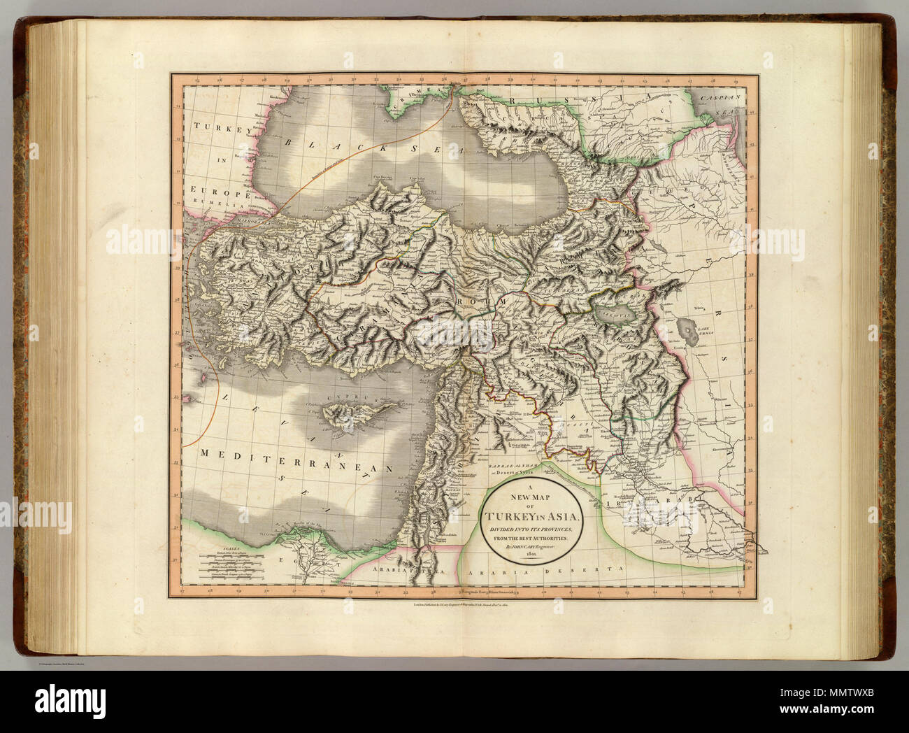 1801 cary map of turkey hi-res stock photography and images - Alamy