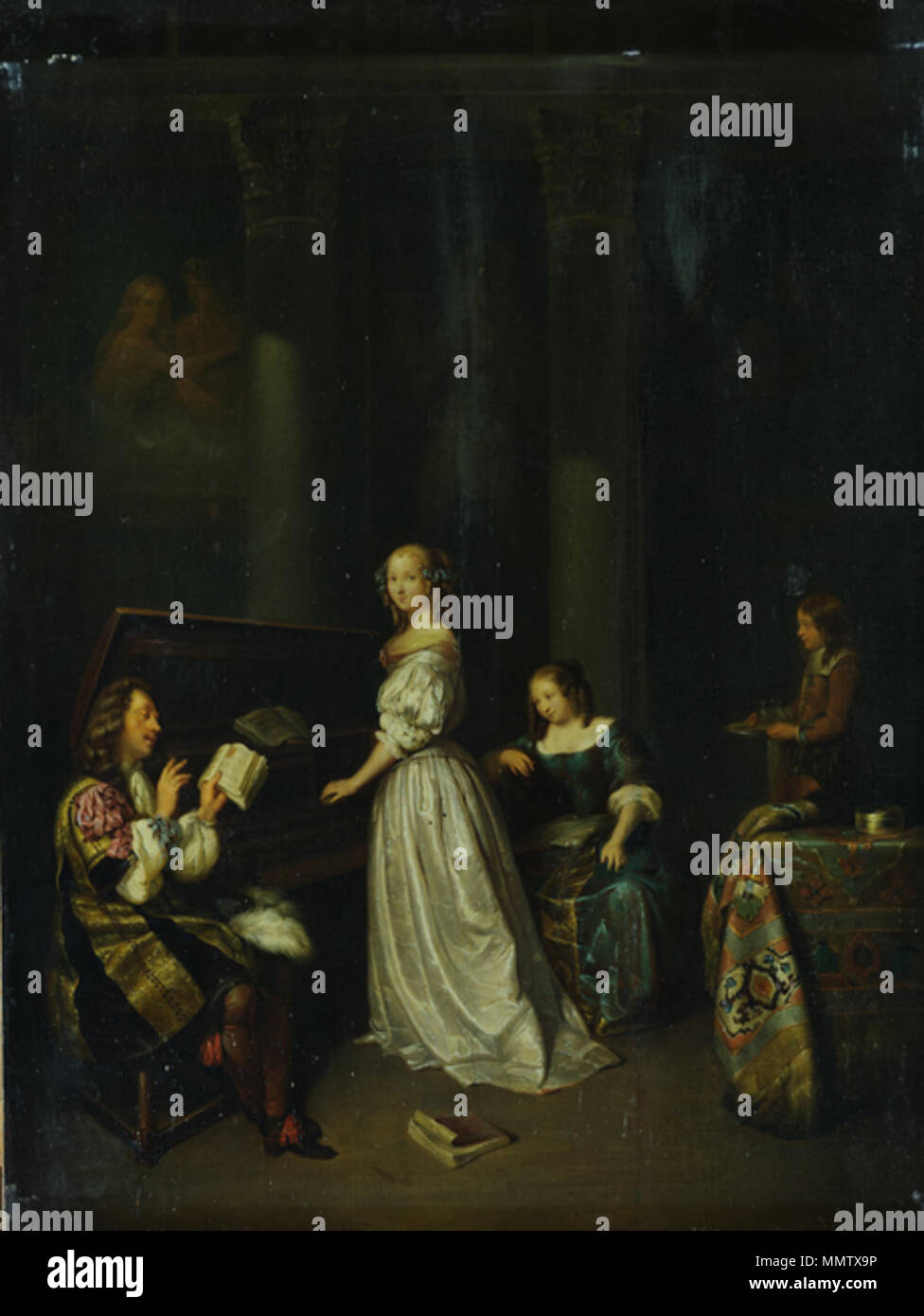 English: Singing lesson ???????: ????????????? ??? . 17th century ...
