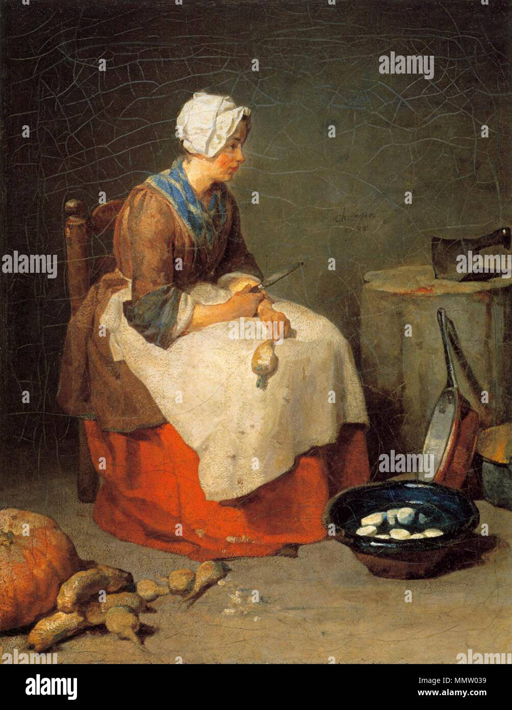 Jean Siméon Chardin - The Kitchen Maid - WGA04763 Stock Photo - Alamy