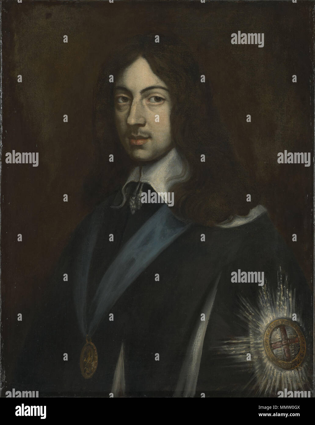 Portrait of King Charles II of England, Scotland and Ireland (1630-1685 ...