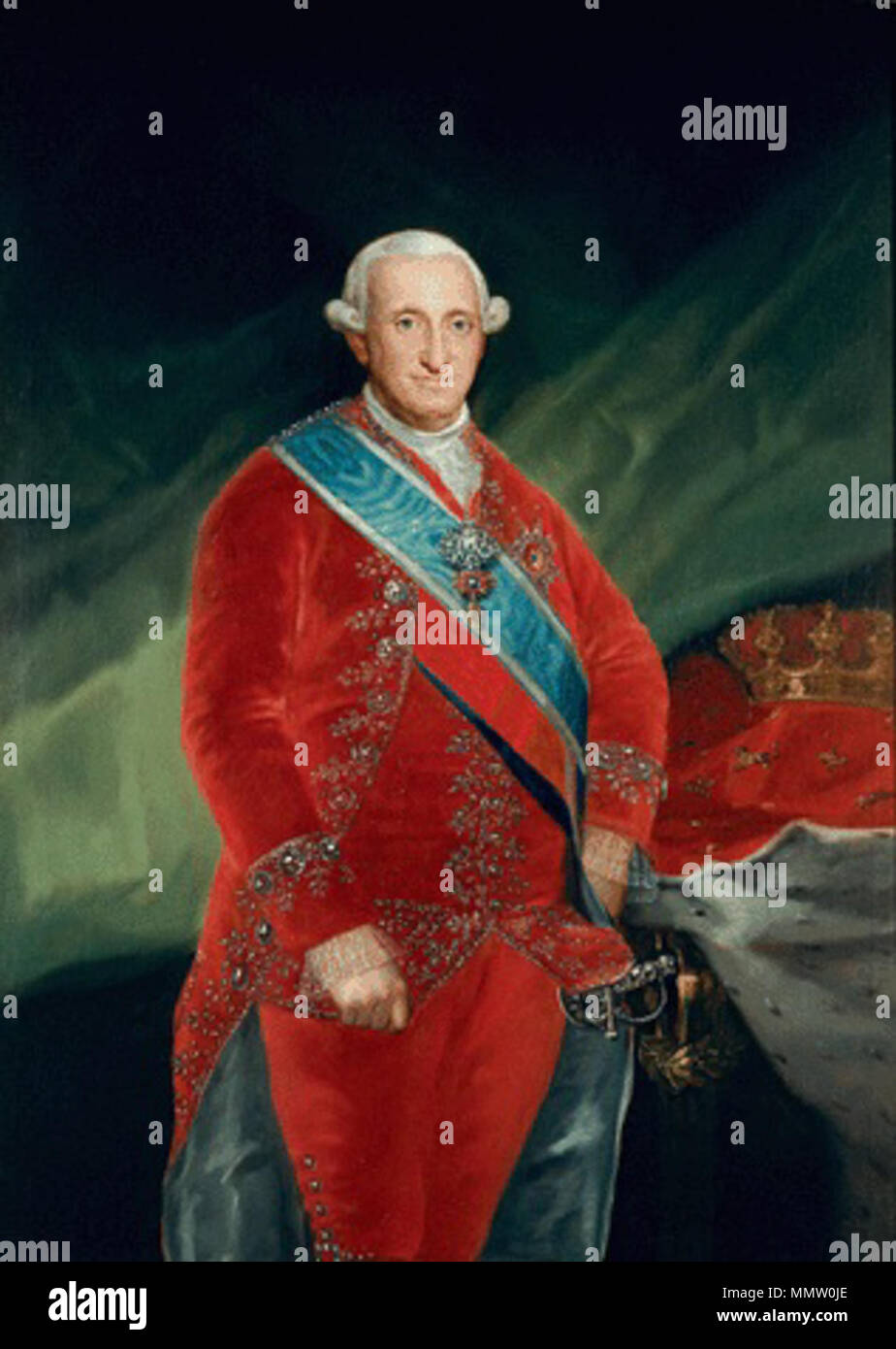 English: Portrait of Charles IV of Spain Español: Retrato de Carlos IV ...